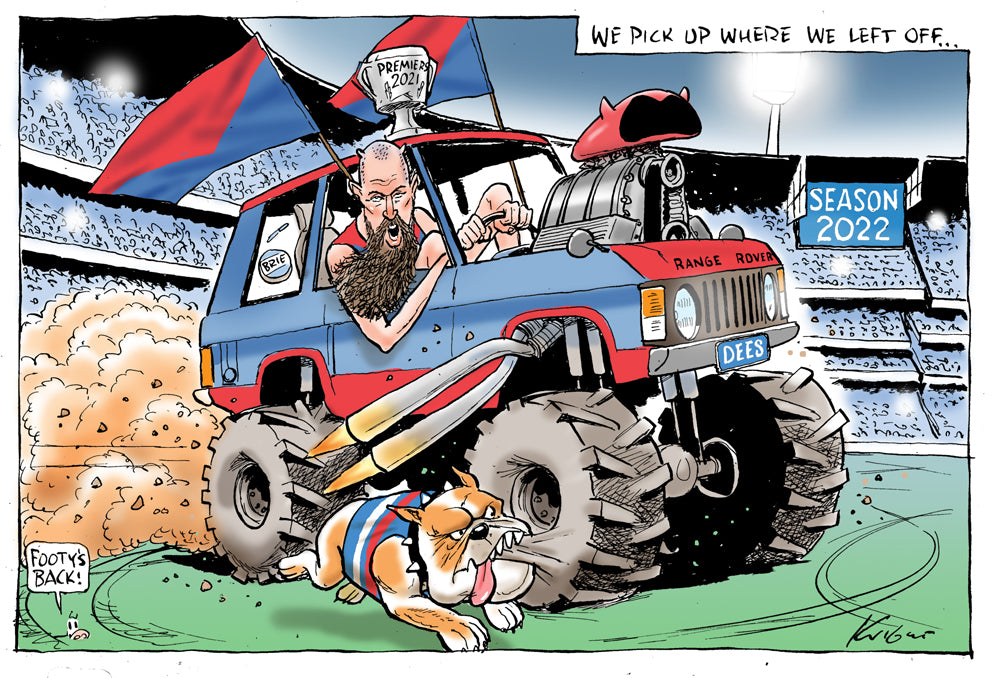 AFL 2022 Season Opener | Sports Cartoon – Knight Cartoons