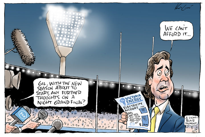 AFL Season 2023 Begins | Sports Cartoon – Knight Cartoons