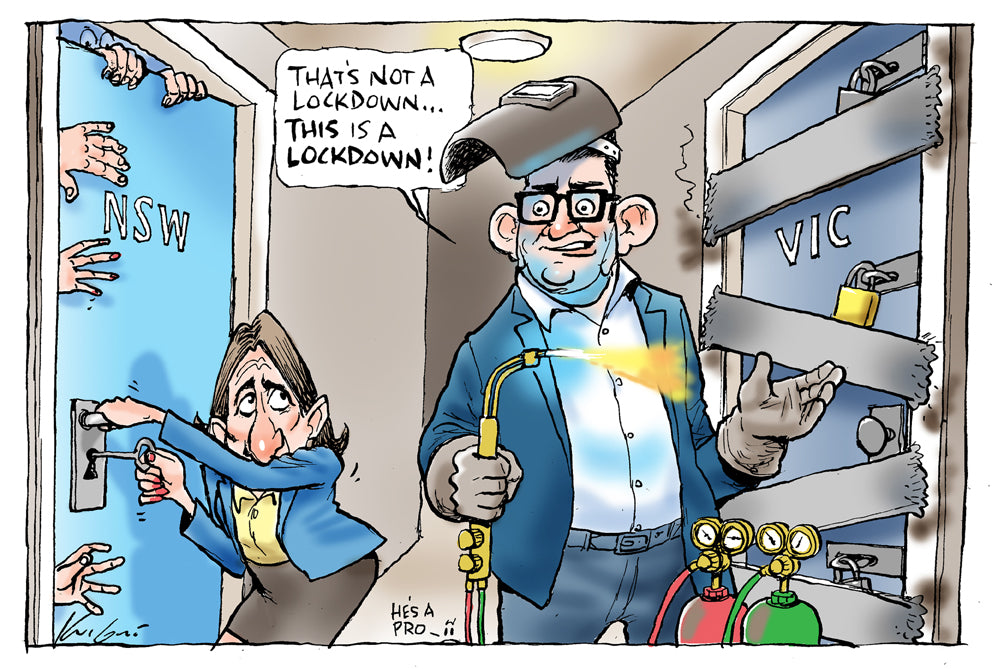 Dan knows how to Lockdown | Covid 19 Cartoon – Knight Cartoons
