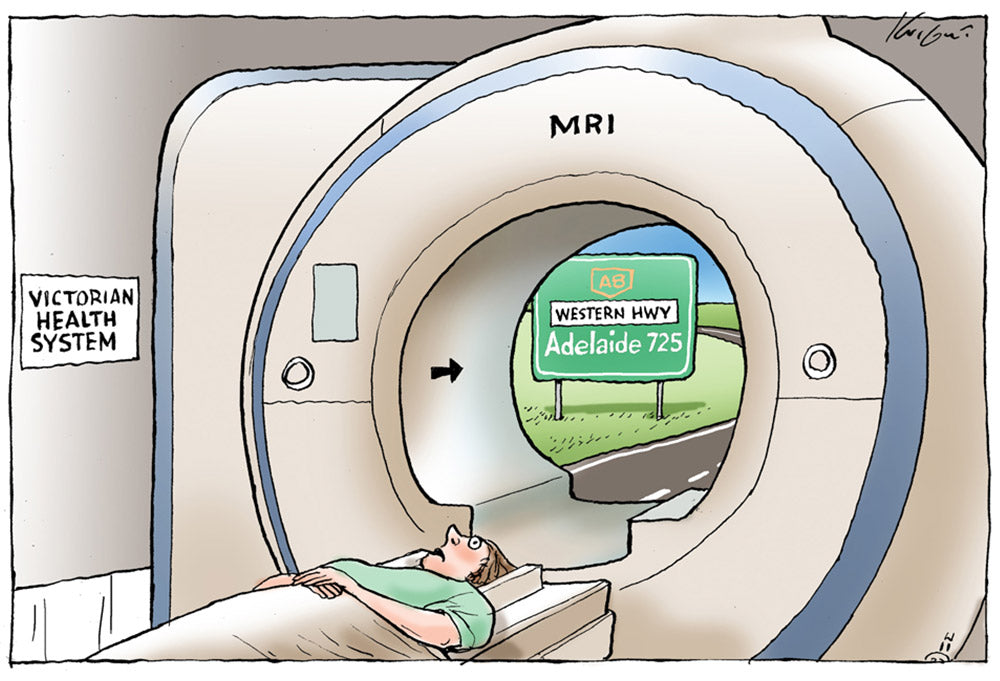Victoria's Health System | Australian Political Cartoon – Knight Cartoons