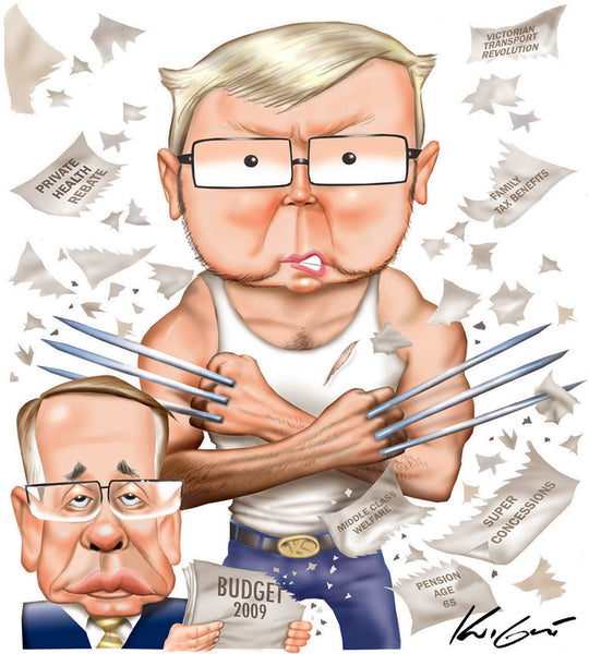 Kevin Rudd | Caricatures – Knight Cartoons