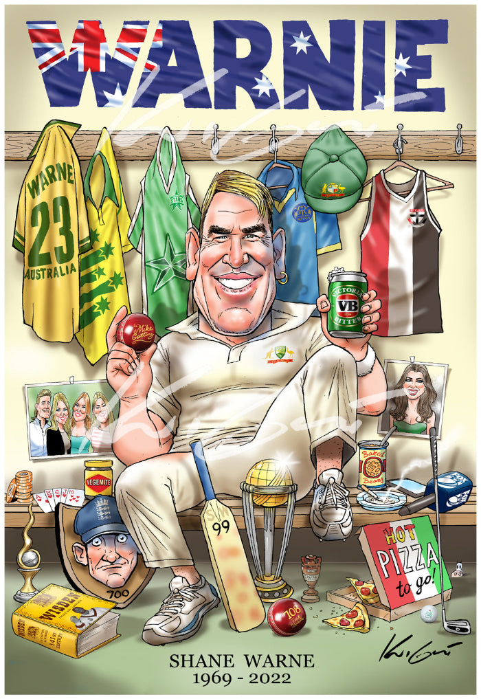 Shane Warne | Remember Shane Warne – Knight Cartoons