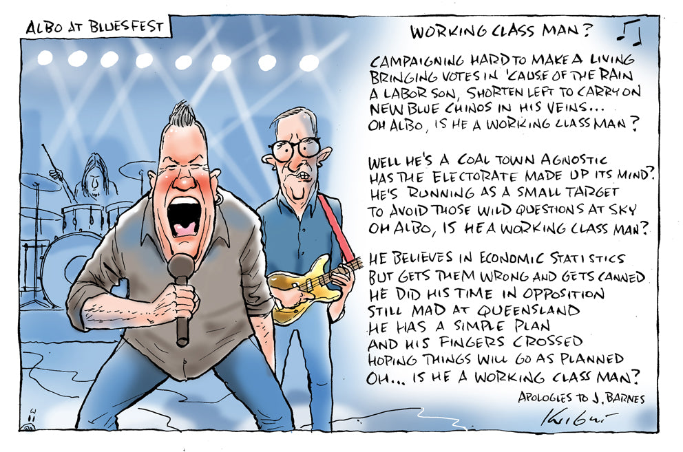 The Working Class Man | Australian Political Cartoon – Knight Cartoons